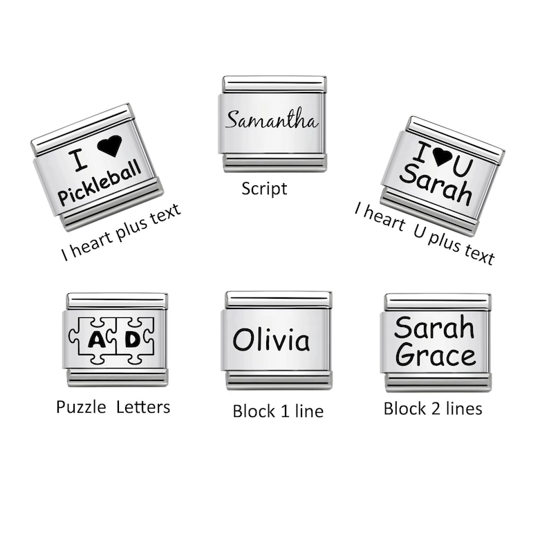 Custom Italian Charm for All 9mm Classic-size Italian Charm Bracelets ...