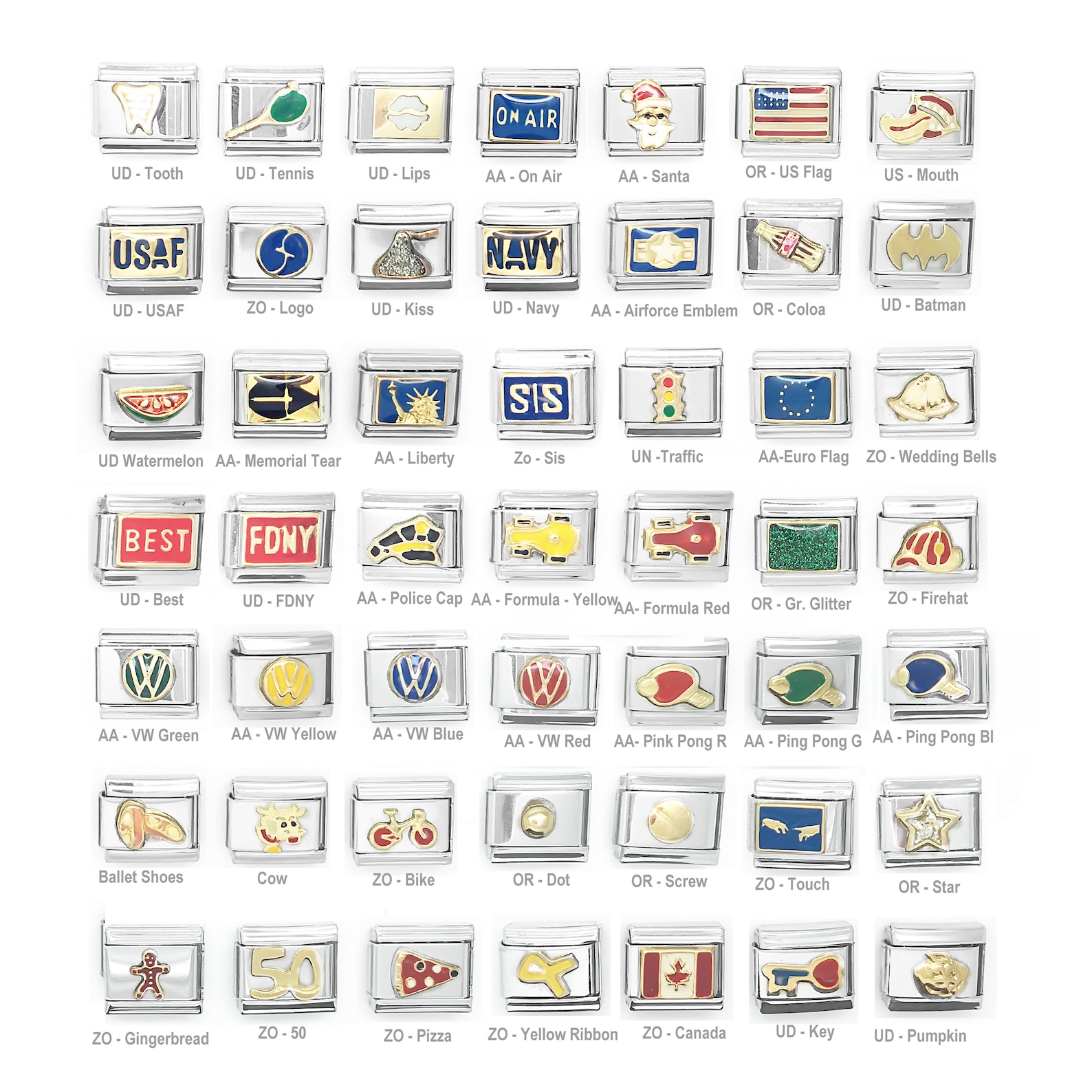 Authentic Italian Charms Rare and Unique, Retired. 18K Gold, Not Plated ...