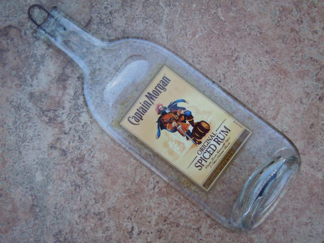 Free Shipping Captain Morgan Original Spiced Rum Vintage Slumped Melted ...