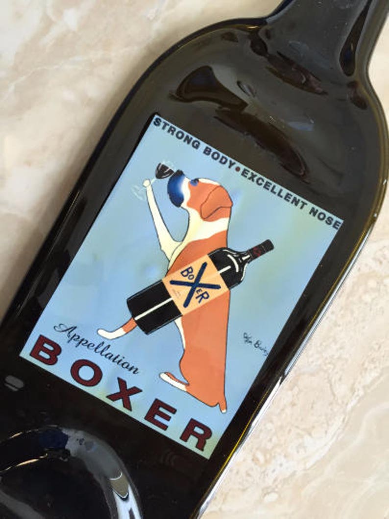 Free Shipping Appellation BOXER Wine Slumped Melted Flattened Wine ...