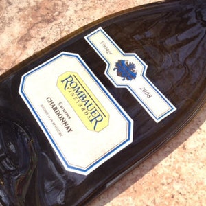 Free Shipping Rombauer Chardonnay Slump Melted Flattened Flat Wine ...