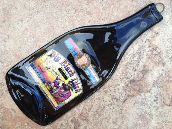 FREE SHIPPING Big Black Dick Dark Rum Slumped Melted Flattened - Etsy