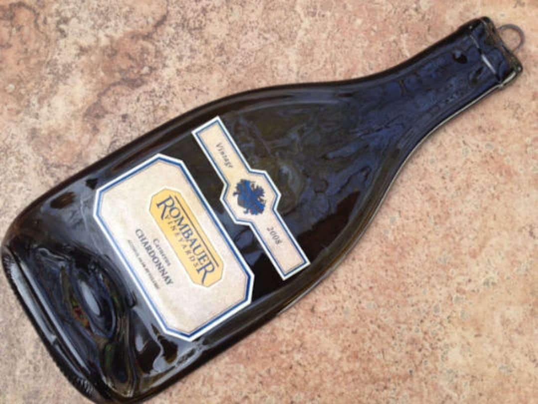Free Shipping Rombauer Chardonnay Slump Melted Flattened Flat Wine ...