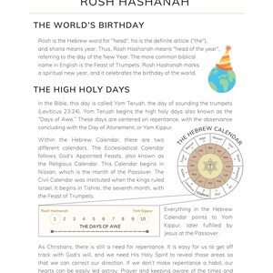 Discovering the Feast of Trumpets (PDF) for Christian Families - Etsy