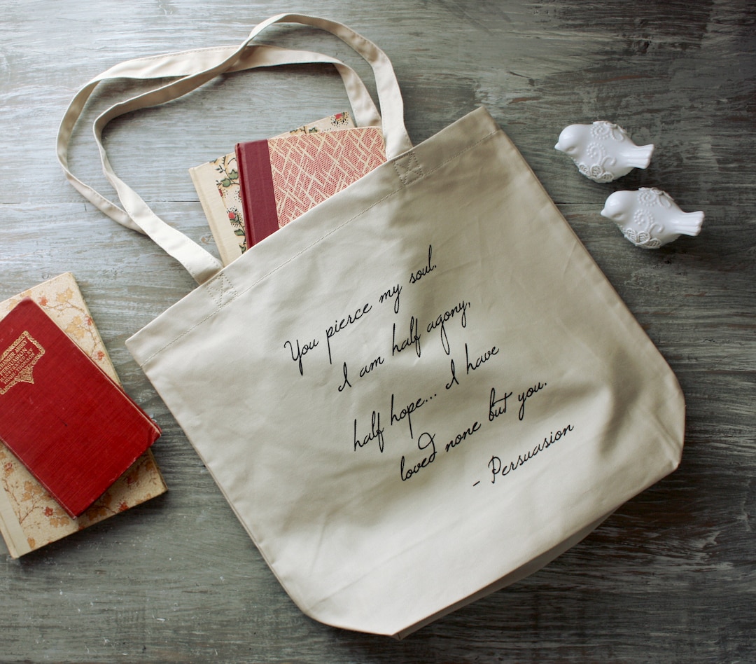 Literary Inspired Tote Bags | Various Classic Authors | Book Quotes ...