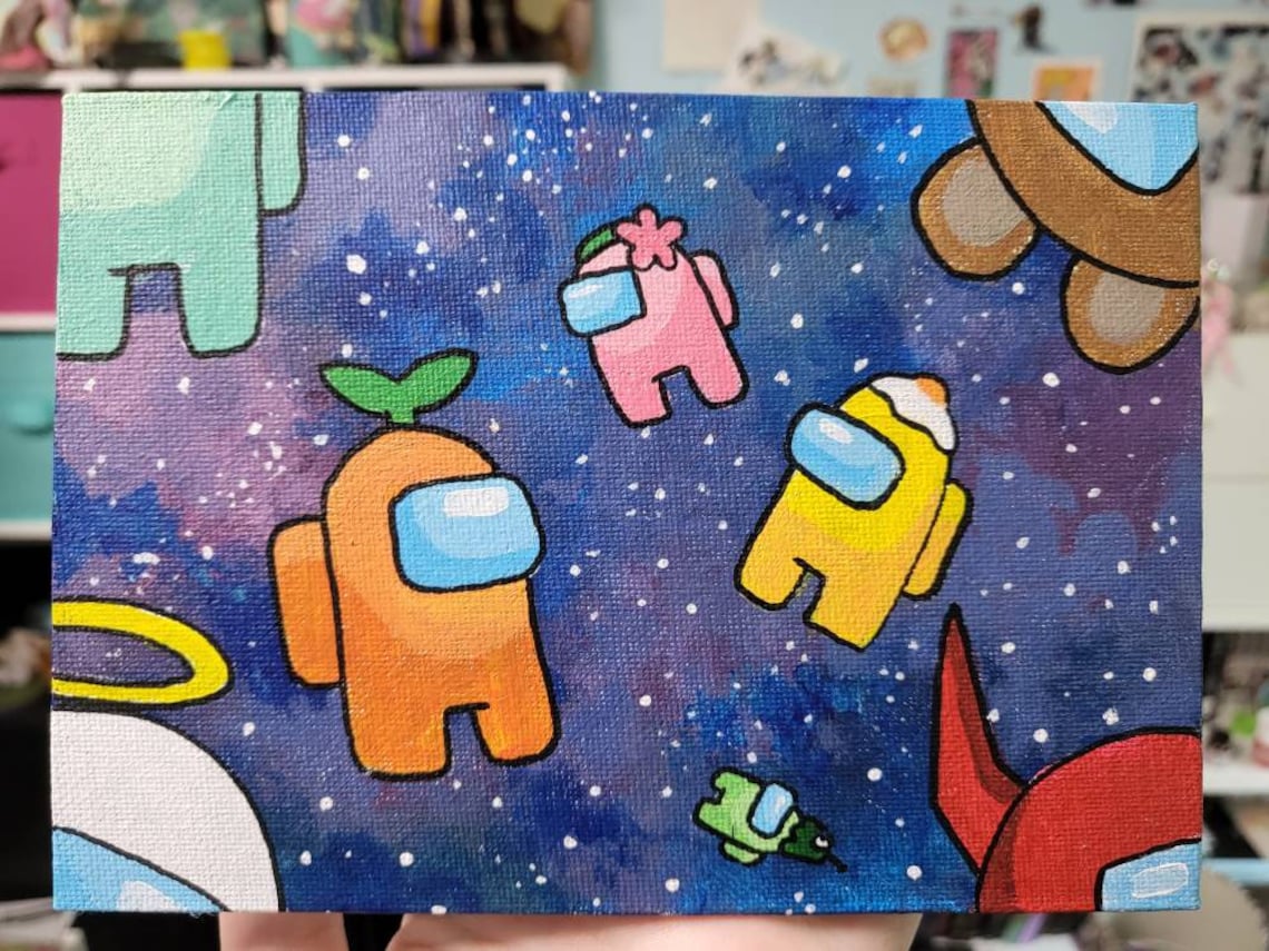 Among Us Inspired Painting - Etsy