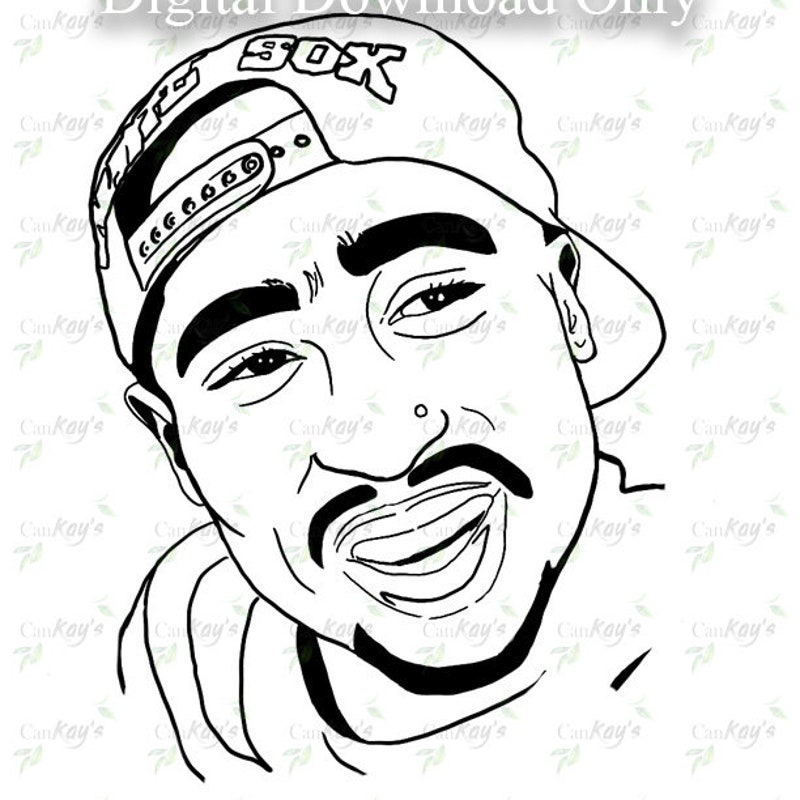 Tupac Svg - Etsy