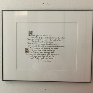 Apache Wedding Blessing Calligraphy - Etsy UK