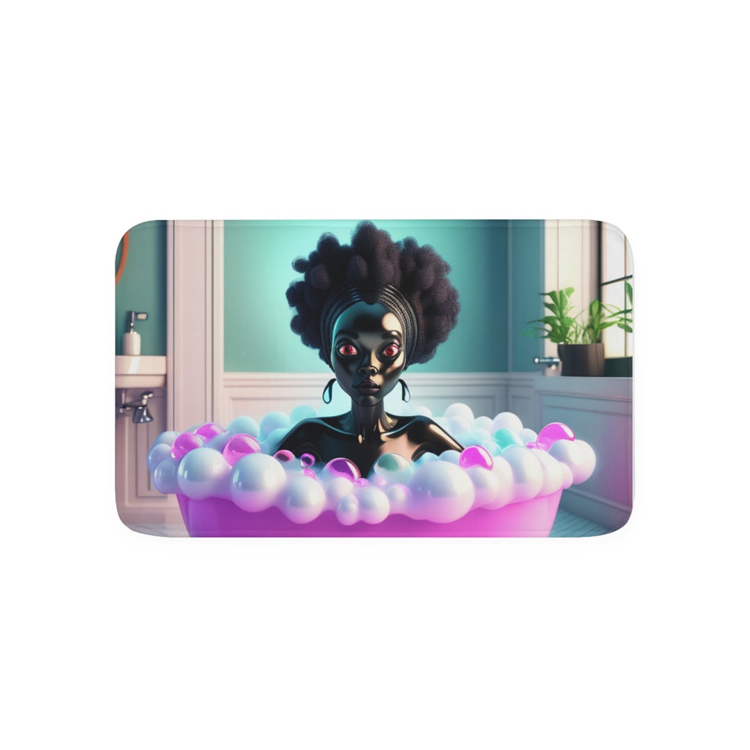 Black Soap Baby: Memory Foam Bath Mat - Etsy