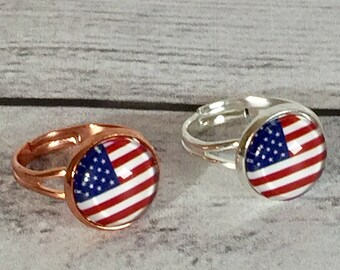 Flag ring | Etsy