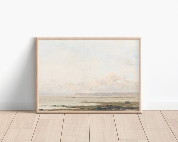 Prints Giclée Vintage Sea Print Seascape ART PRINT Ocean Painting ...