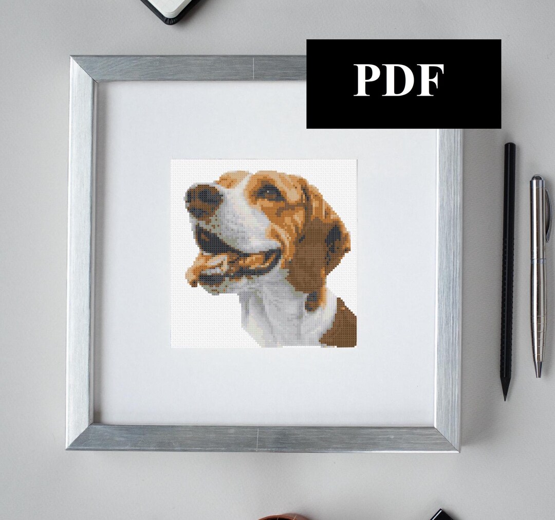 Beagle Cross Stitch Pattern Instant Pdf Download - Etsy