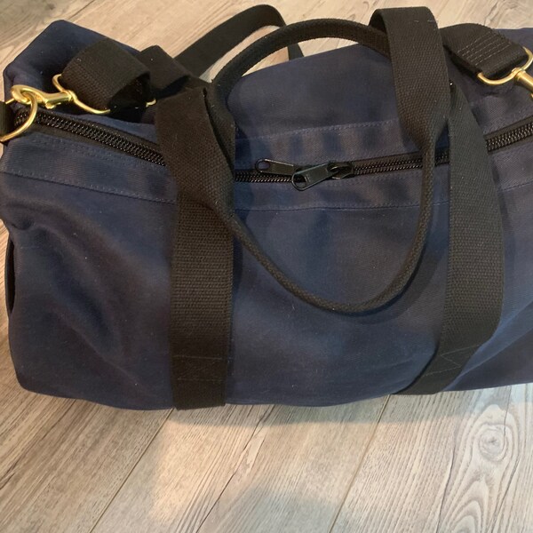 Small Canvas Duffle Bag - Etsy