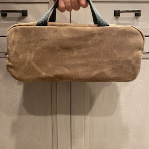 Waxed Canvas Kit Bag / Tool Bag - Etsy
