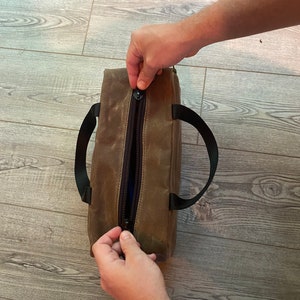 Waxed Canvas Kit Bag / Tool Bag - Etsy