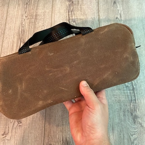 Waxed Canvas Kit Bag / Tool Bag - Etsy