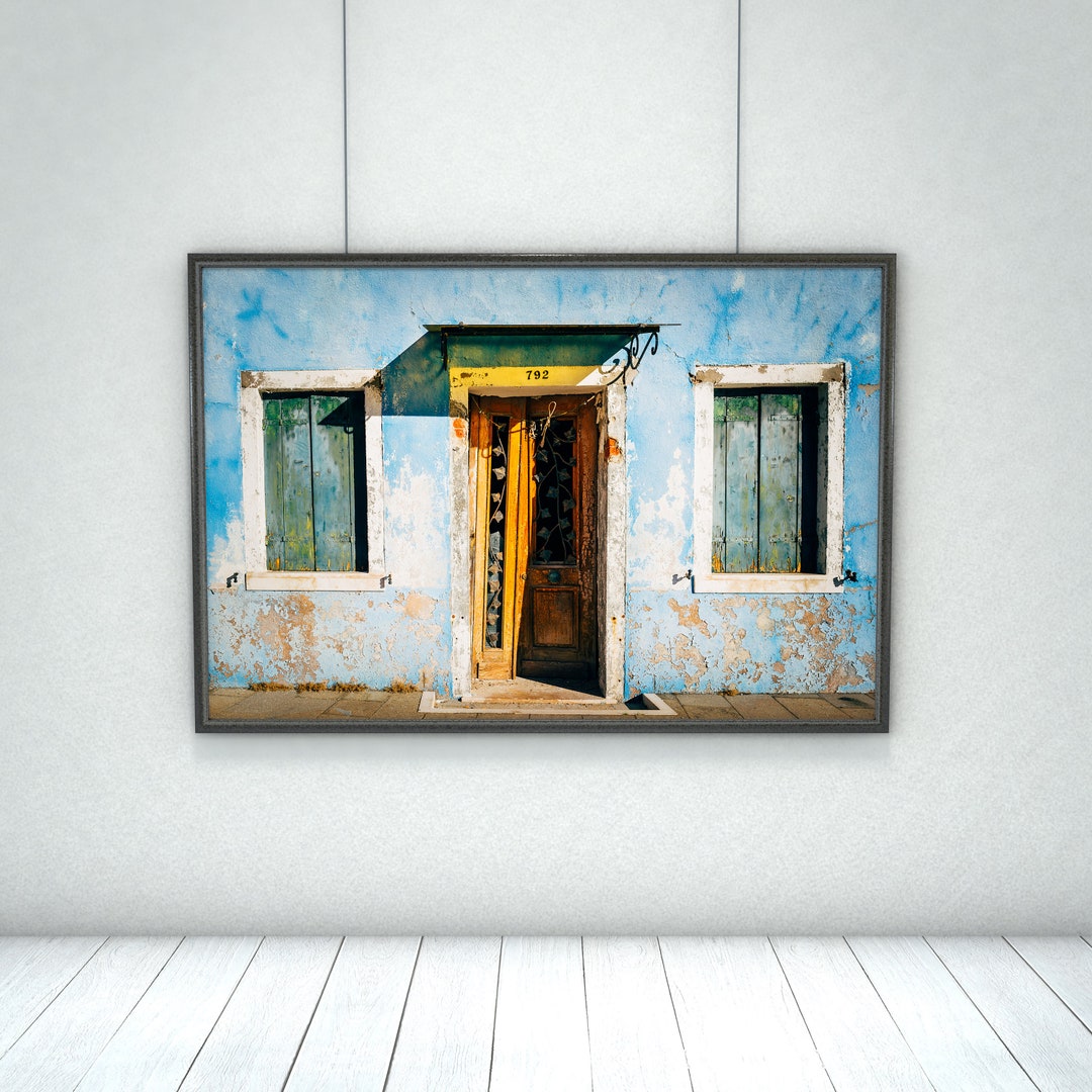 Door Photography Print, Burano Venice Italy Art Print, Italy Aesthetic ...