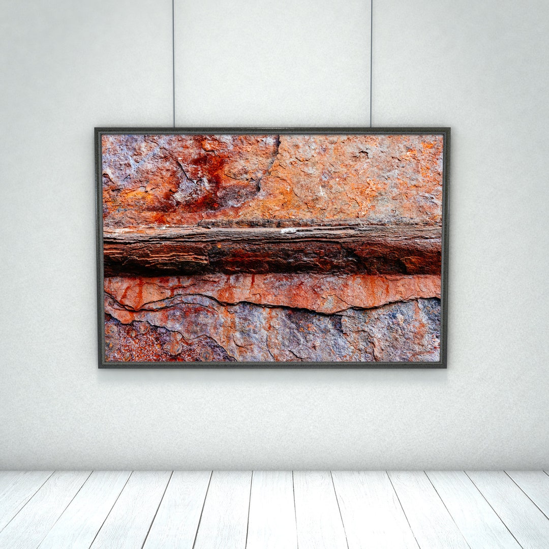 Rust Print, Abstract Photography Prints, Boho Wall Art, Home Office ...