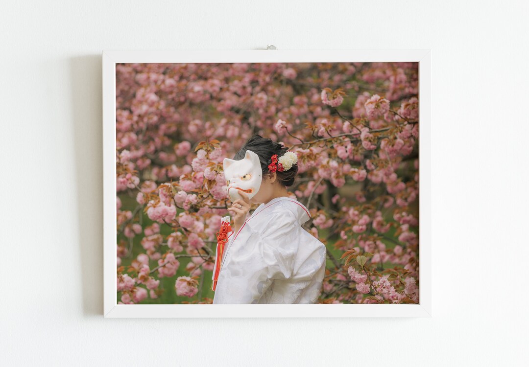 Japan Cherry Blossom, Sakura Print, Kyoto Travel Poster, Fine Art ...