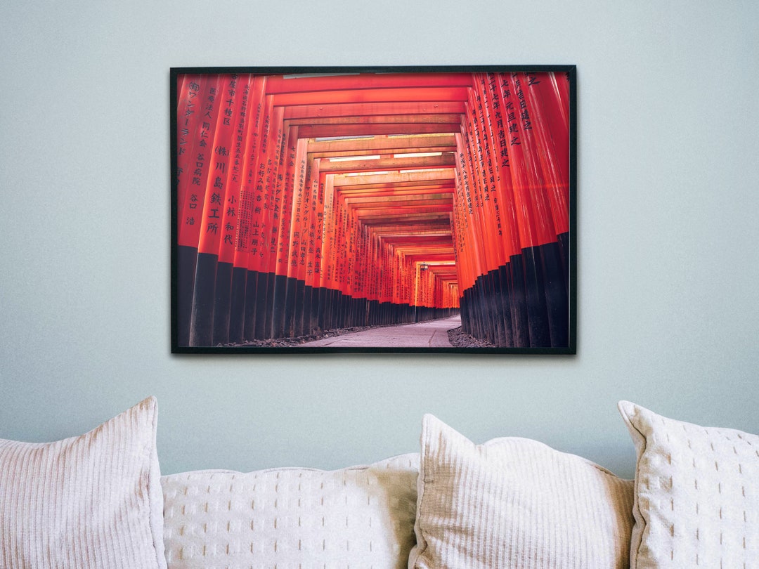 Fushimi Inari, Japan Print, Kyoto Wall Art, Travel Gifts for Couples ...