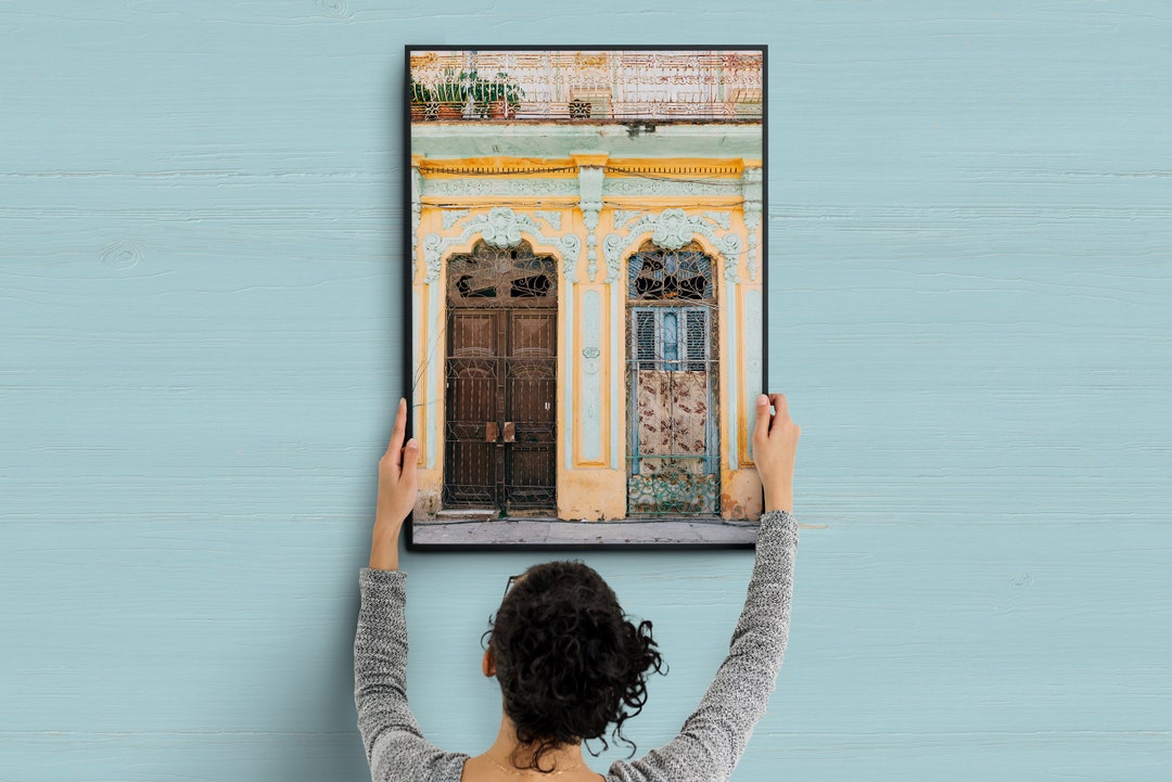 Havana Doors Photography Print: Cuba Travel Poster, Pastel Colors - Etsy