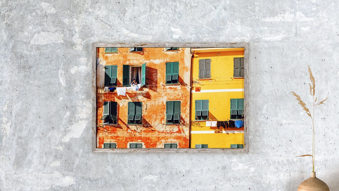 Riomaggiore City Poster, Cinque Terre Art Print, Italy Aesthetic ...