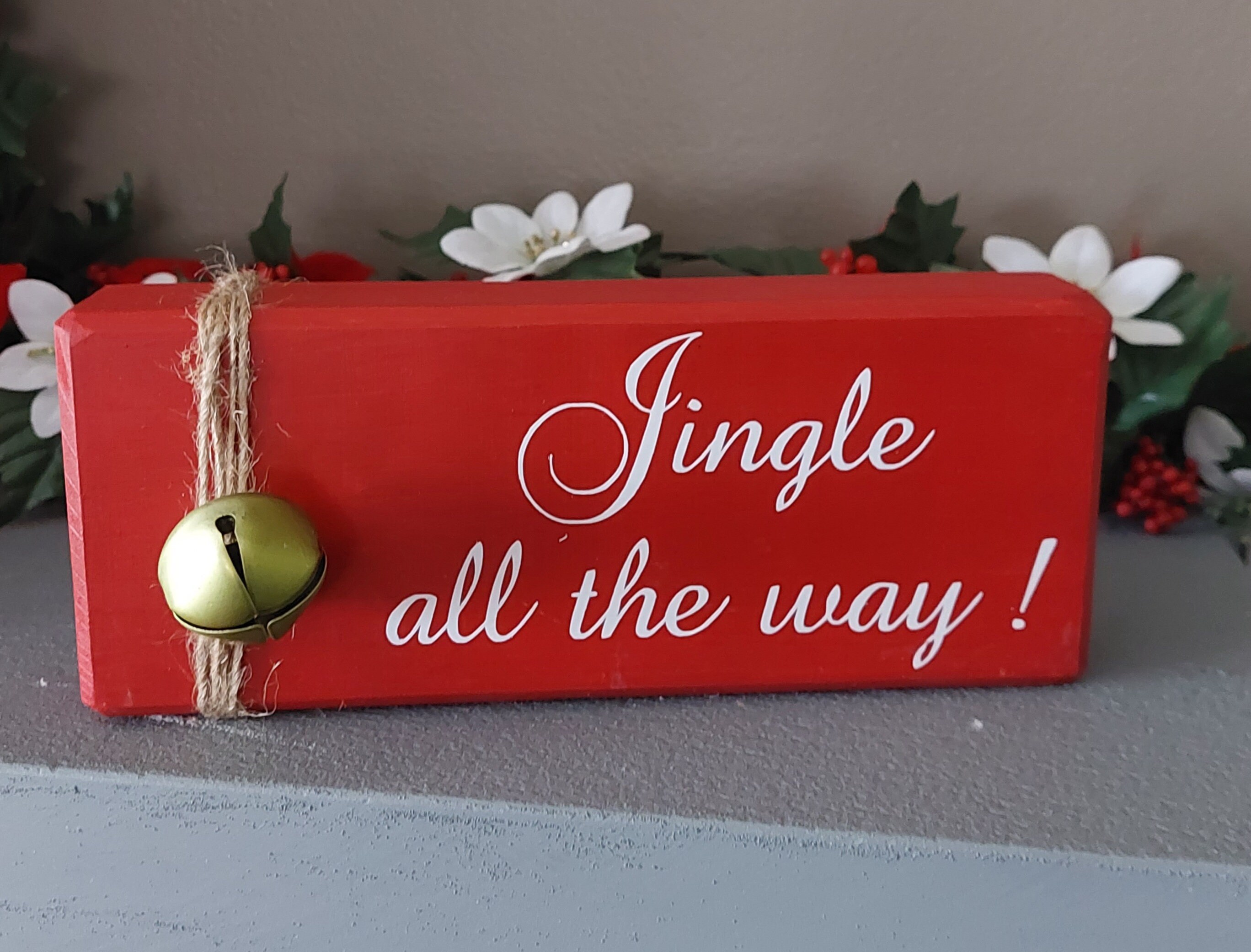 Jingle All the Way Decor Block - Etsy
