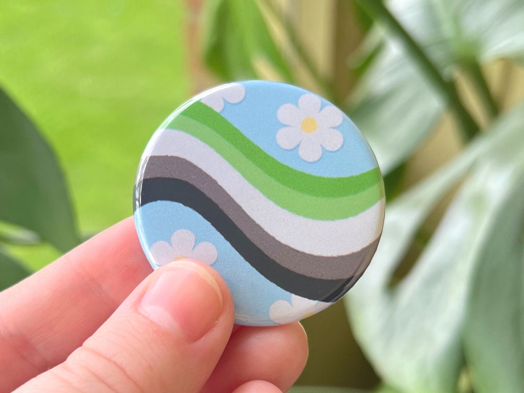 Aro Pin Aromantic Pride Queer Art Aro Pride Flag - Etsy