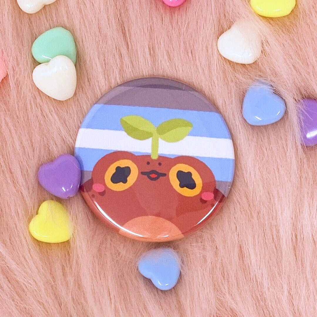 Demiboy Pin Queer Art Frog Buttons LGBT Pins - Etsy