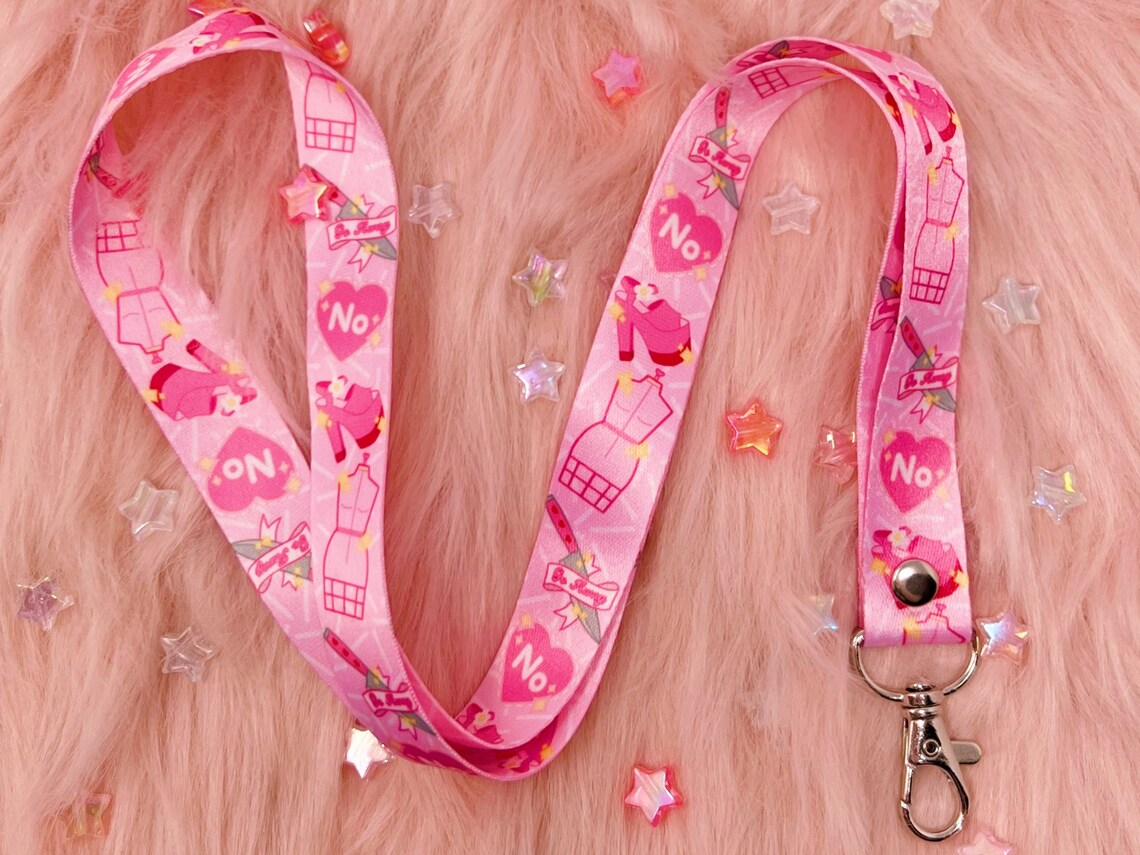 Kawaii Lanyard Aesthetic Lanyard Kawaii Badge Holder - Etsy
