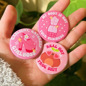 Fat Positive Body Positive Art Kawaii Button Body Posi - Etsy