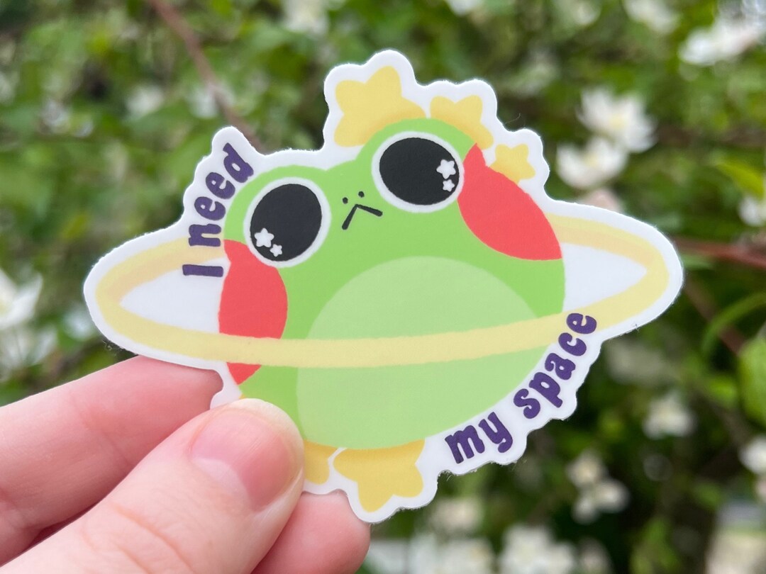 Frog Sticker Kawaii Stationary Kawaii Vinyl Sticker Date Cover Stickers ...