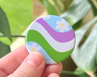 Demiboy Pin Queer Art Frog Buttons LGBT Pins - Etsy