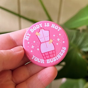 Fat Positive Body Positive Art Kawaii Button Body Posi - Etsy