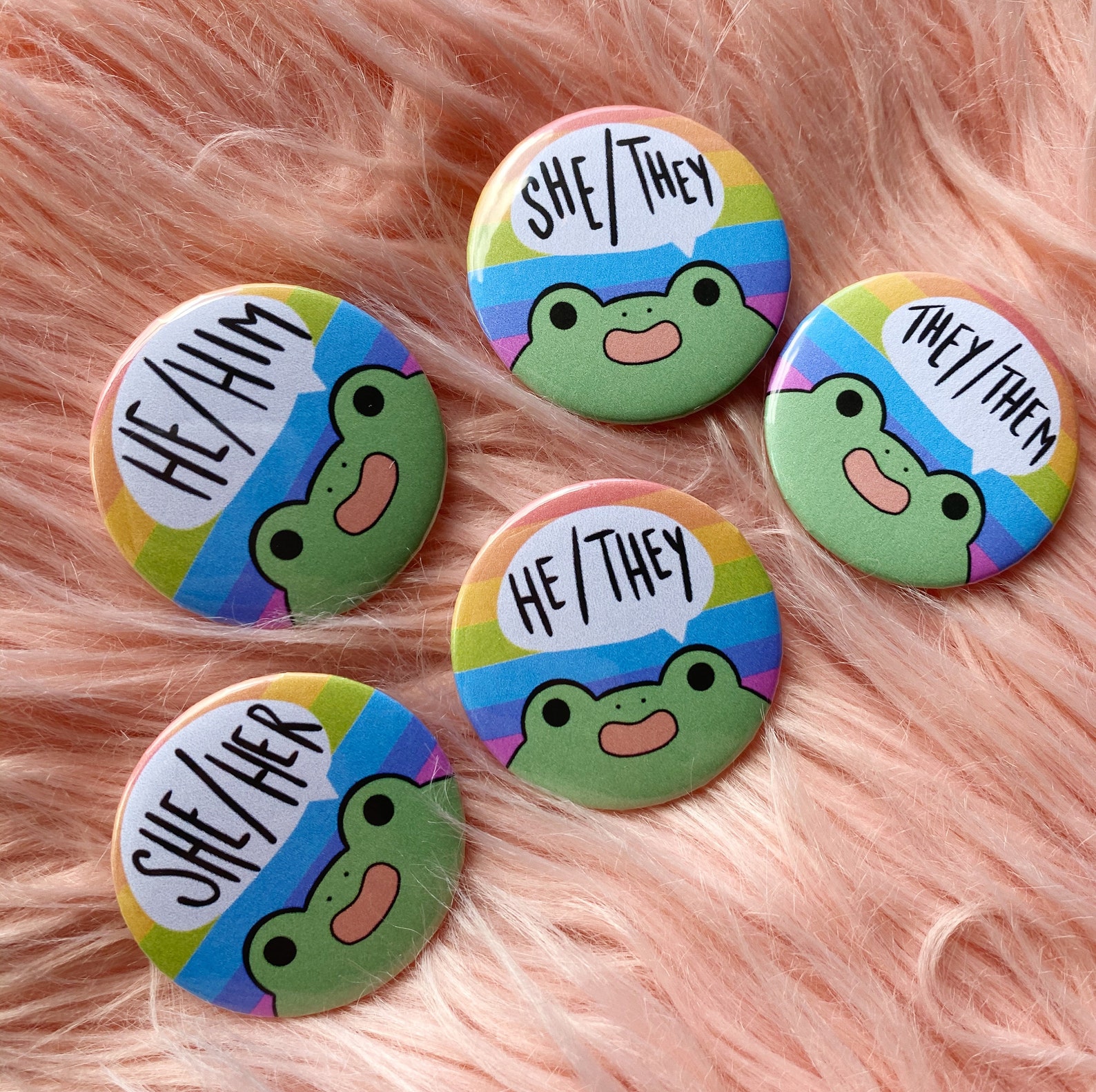 Pronouns Pin They Them Pin He Him Pin She Her Pin Etsy