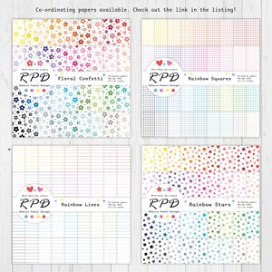 Polka Dots Seamless Digital Paper, Rainbow Colours, White Backgrounds ...