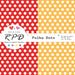 Polka Dots Seamless Digital Paper, Rainbow Colours & White, Scrapbook ...