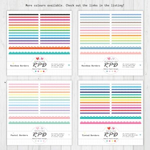 Vintage Scalloped Borders Digital Clip Art, Neutral Colours ...