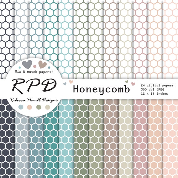 Printable Honeycomb Paper - Etsy