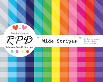 Grid Pattern Seamless Digital Paper, Rainbow Colours, White Backgrounds ...