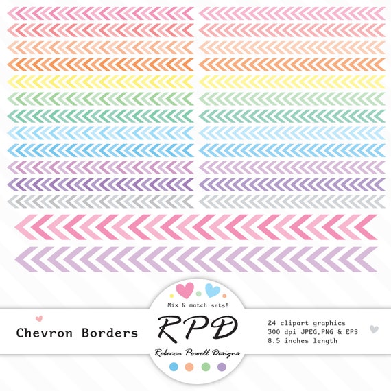 Purple Chevron Borders