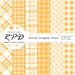 Yellow & White Gingham Plaid Digital Checks Paper, Seamless Patterns ...