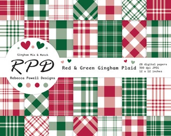 Scottish Tartan Digital Paper Digital Christmas Plaid - Etsy
