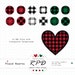 SALE Buffalo Plaid Clipart Hearts Set, PNG Transparent Background, Red ...