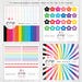 Plaid Tartan Check Seamless Digital Paper, Rainbow Colours & White ...