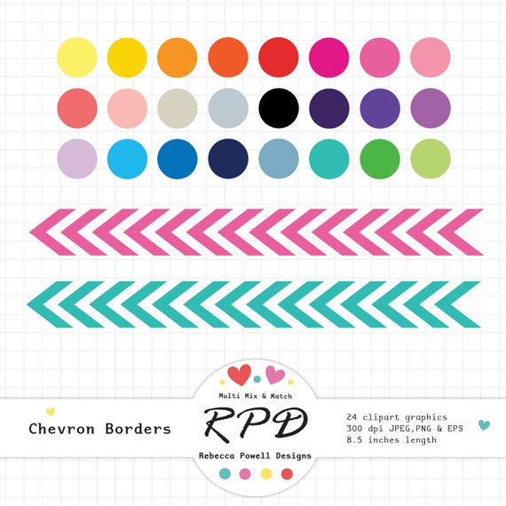 Purple Chevron Borders