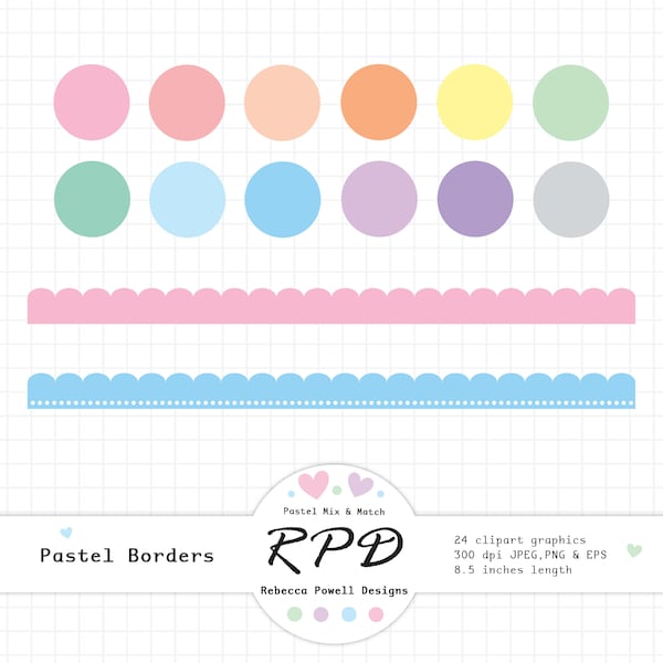 Digital Borders - Etsy