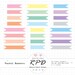 Striped Ribbon Borders Digital Clip Art Set, Pastel Colours, Png, Jpeg ...