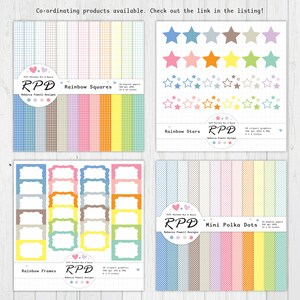Chevron Stripe Ribbon Borders Digital Clip Art Set, Pastel Rainbow ...