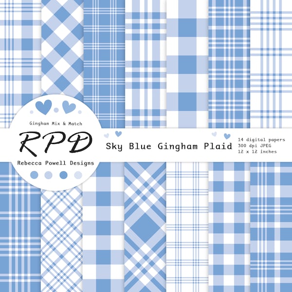 Blue Gingham - Etsy